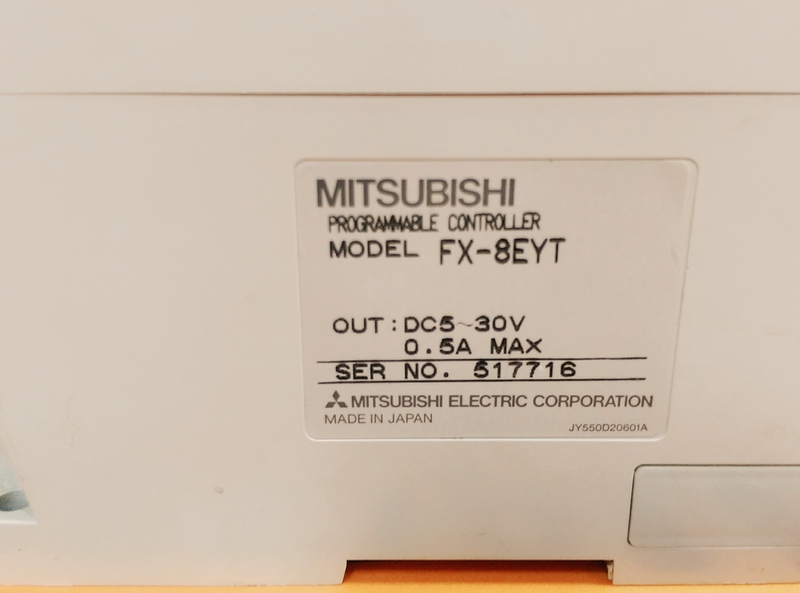 MITSUBISHI FX-8EYT PROGRAMMABLE CONTROLLER - 裕益科技自動化設備可程式編碼器PLC分散式控制系統DCS